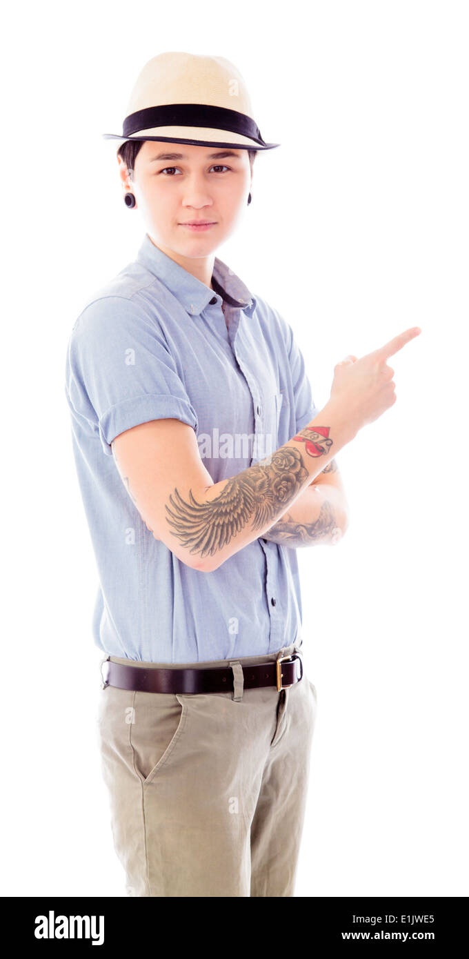 Three pointing out direction finger hi-res stock photography and images ...