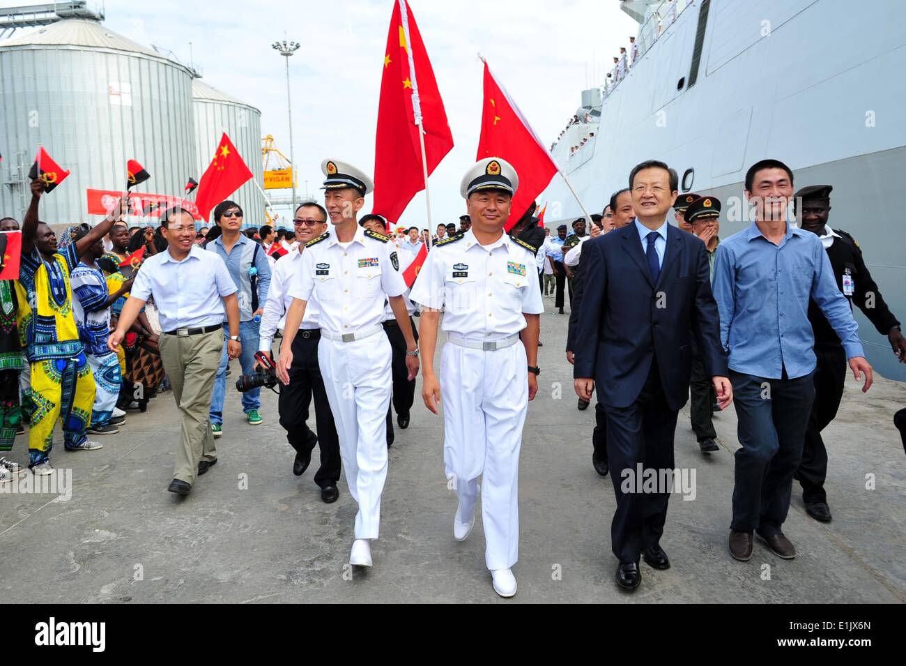 Luanda, Angola. 5th June, 2014. Commander of the task force Li ...
