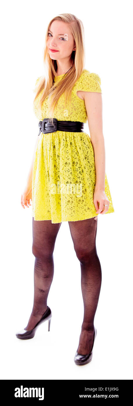 Beautiful young woman standing Stock Photo - Alamy