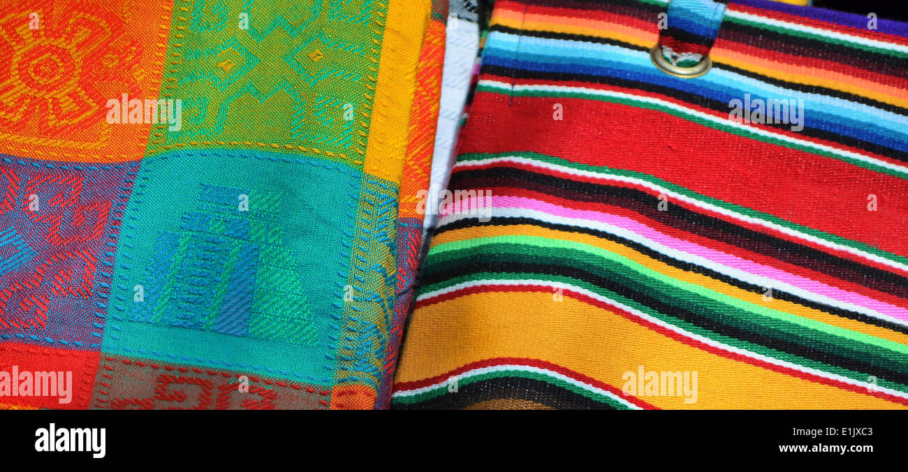 Traditional handmade mexican fabric Stock Photo - Alamy
