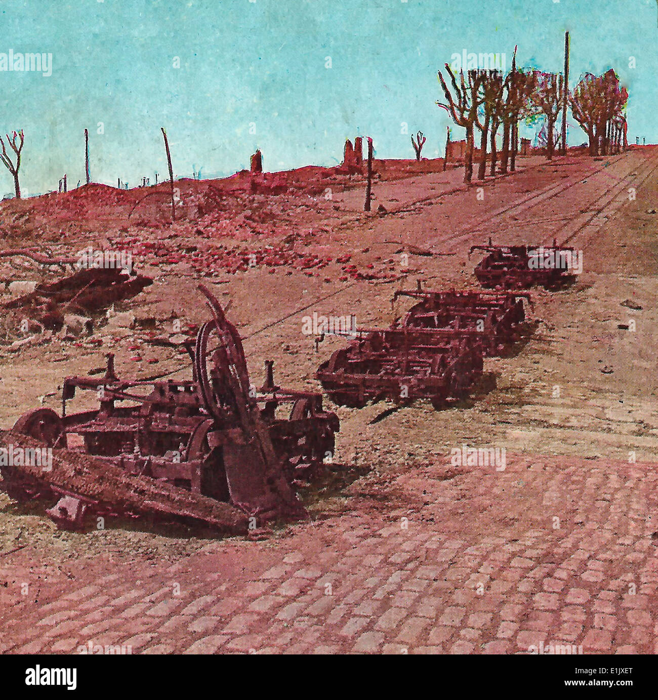 Wrecked street hi-res stock photography and images - Alamy