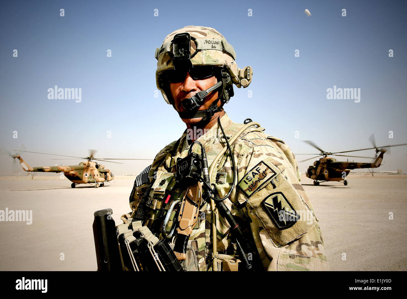 U.S. Army Lt. Col. Gilbert Roldan, with the 184th Security Force Advise ...