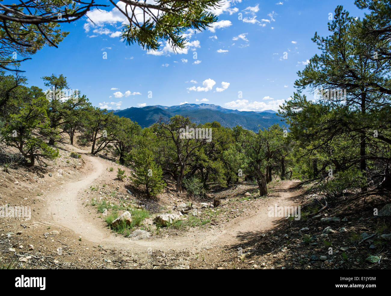 The Little Rainbow Trail, just above the small mountain town of Salida ...
