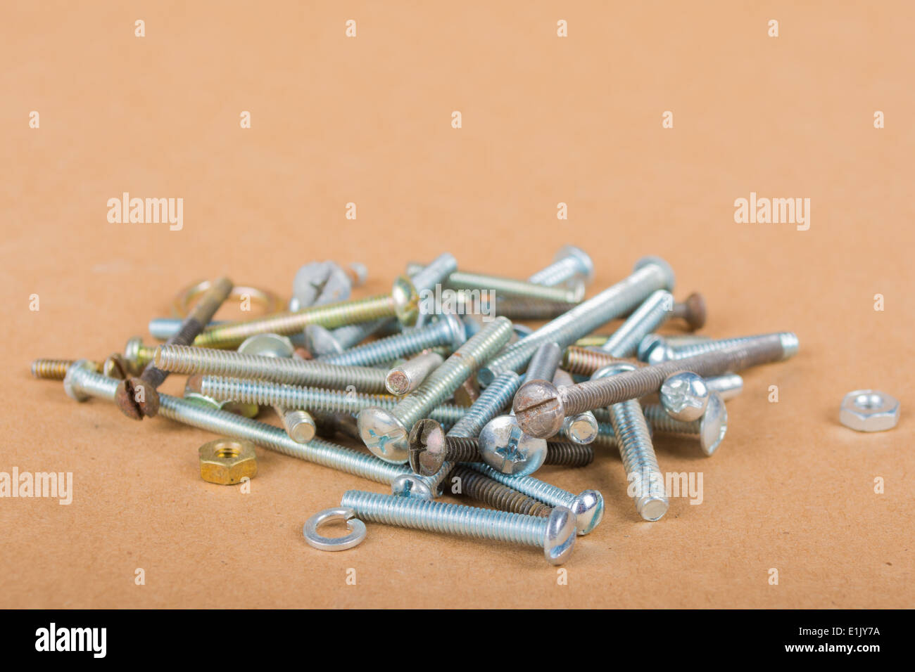 Small pile of hardware Stock Photo - Alamy