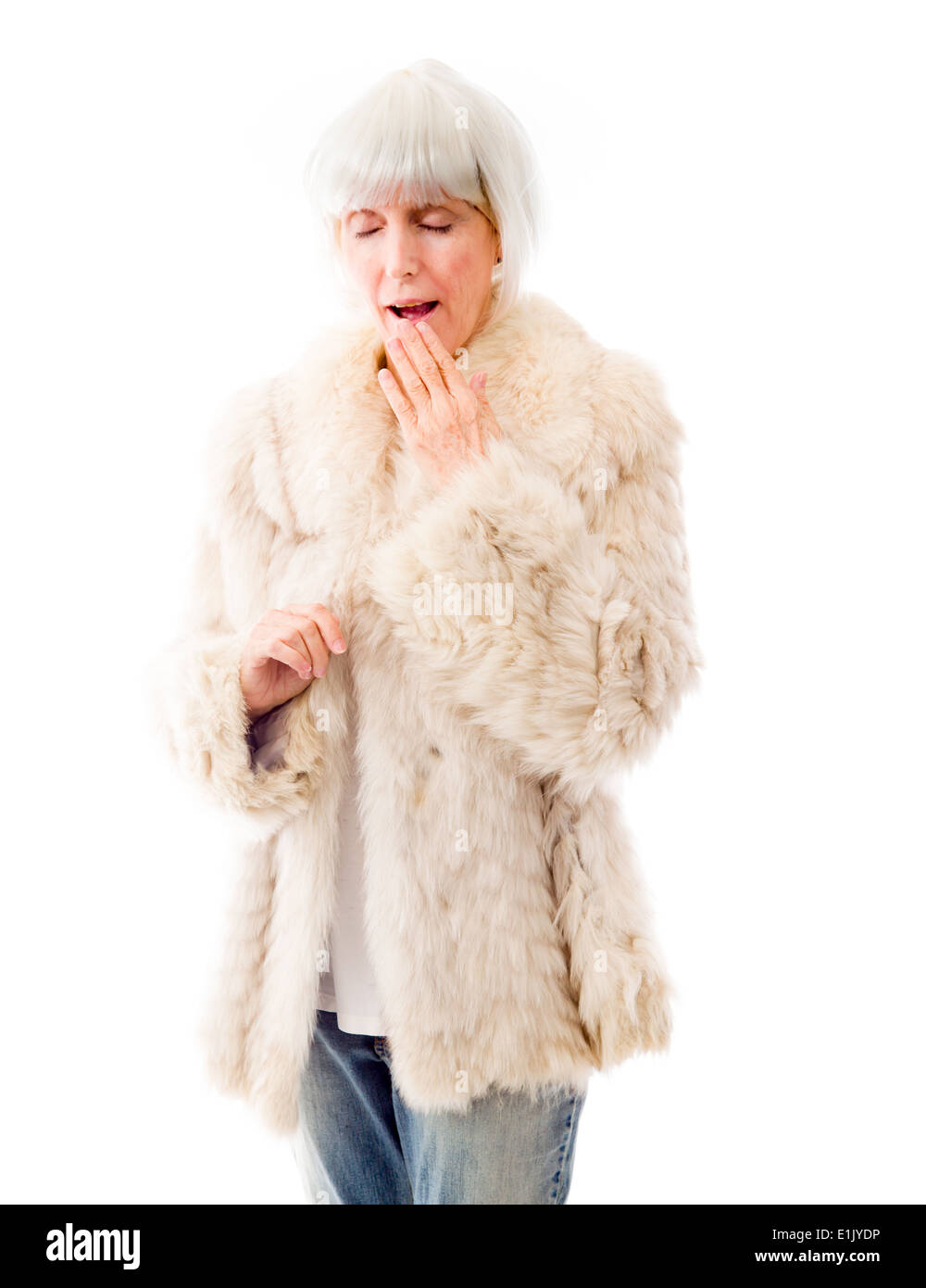 Yawning woman hi-res stock photography and images - Alamy