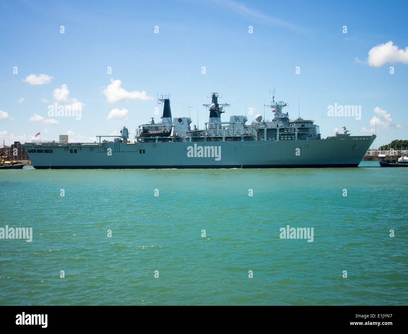 HMS Bulwark an Albion Class amphibious transport dock of Royal Navy ...