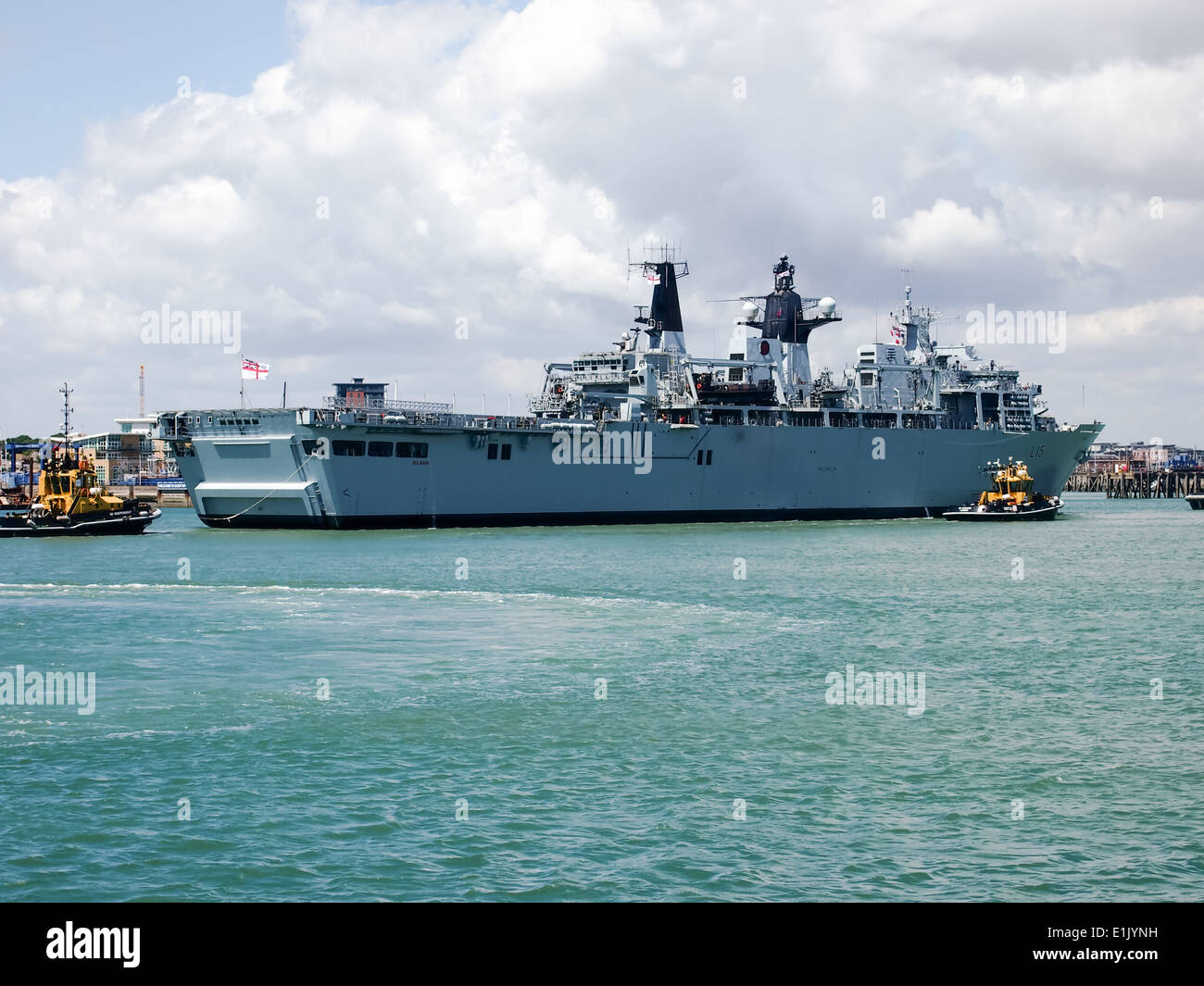 HMS Bulwark an Albion Class amphibious transport dock of Royal Navy ...