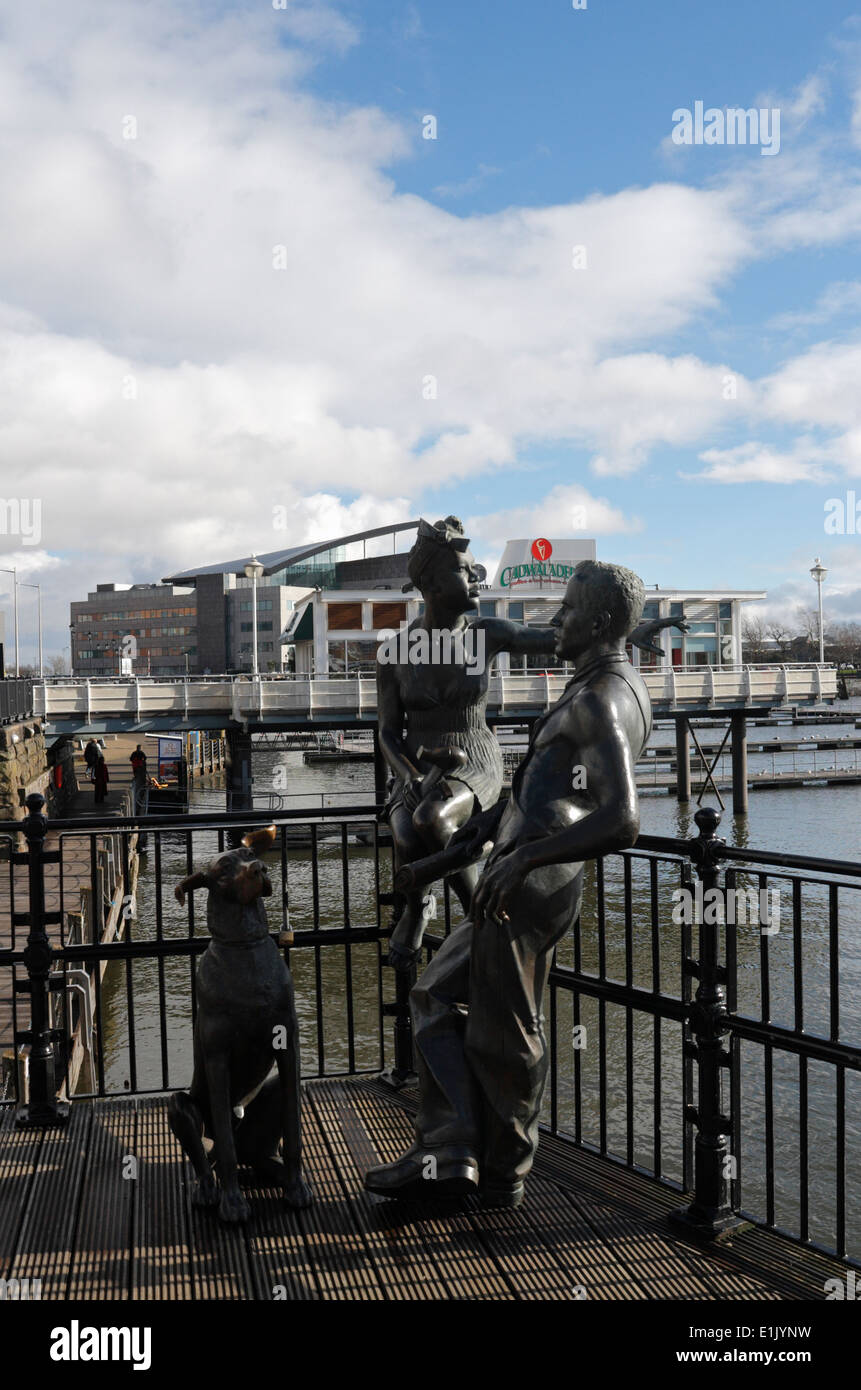 Water Sculpture Cardiff Bay High Resolution Stock Photography and ...