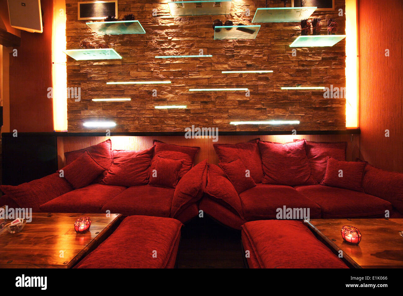 Bar interior Rhodes Island Rhodes town ,Greece Stock Photo - Alamy