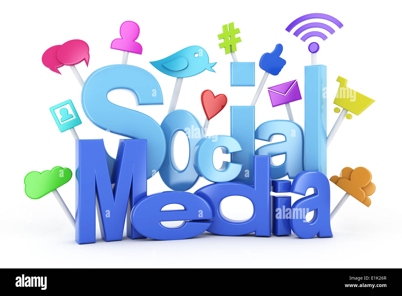 Social media symbols Stock Photo - Alamy
