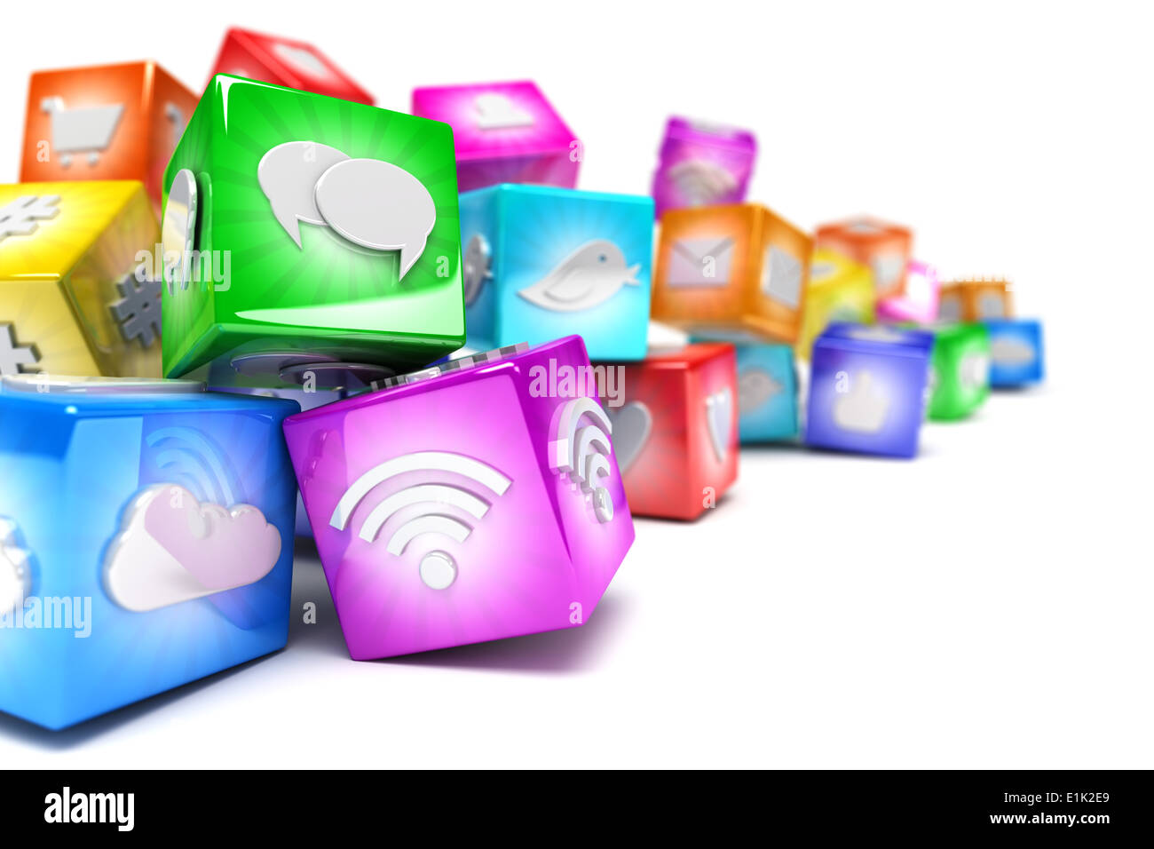 Social media background Stock Photo - Alamy