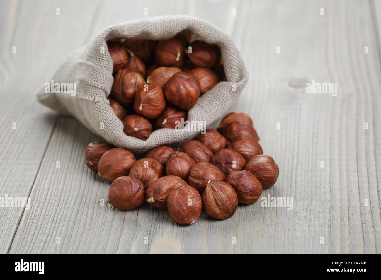 Sack bag full hazelnut hi-res stock photography and images - Alamy