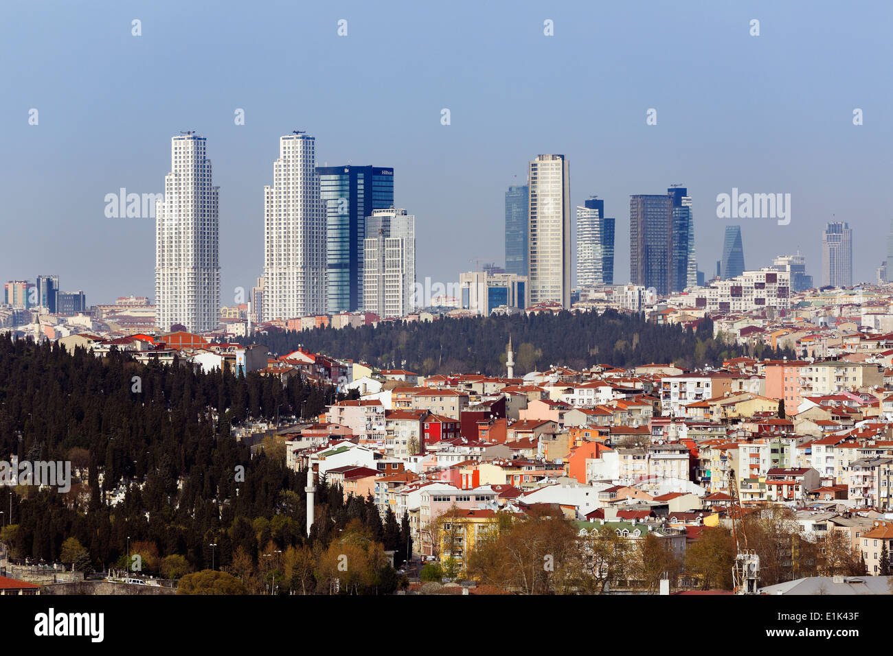 Turkey, Istanbul, View from Fener to Beyoglu and Sisli Stock Photo - Alamy