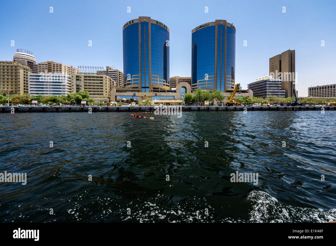 UAE, Dubai, Rolex Towers at Port Saeed Stock Photo - Alamy