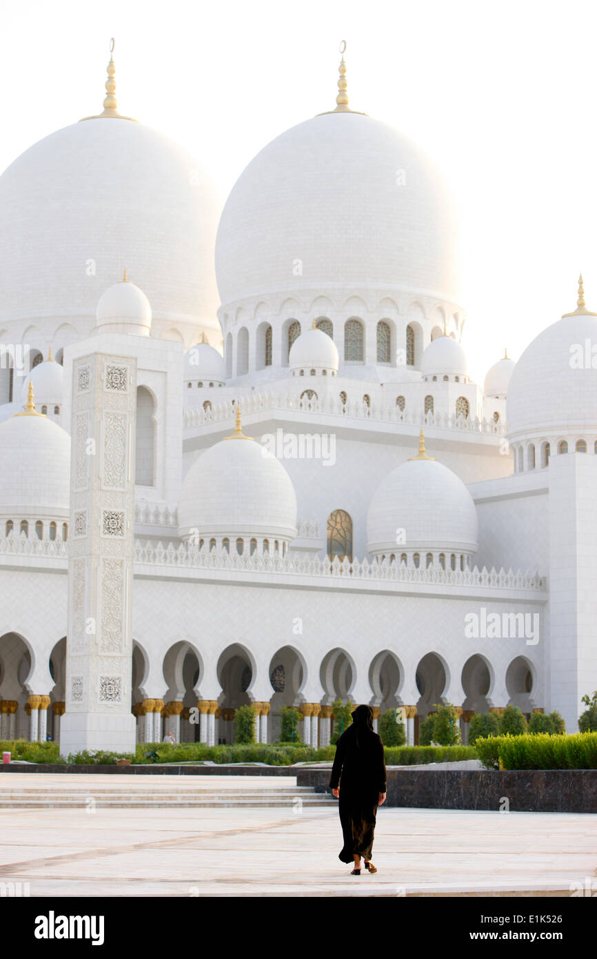 Sheikh Zayed Grand Mosque. The biggest mosque in the UAE and considered ...