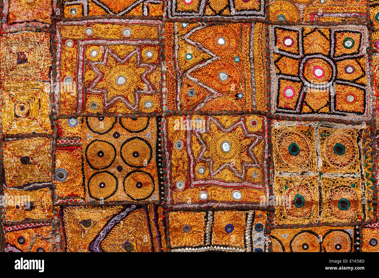 Colorful indian fabric textile texture background. India Stock Photo ...