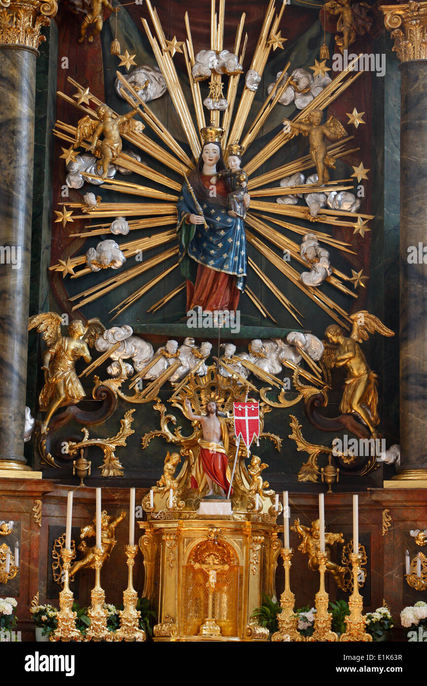 Mauer bei Melk Church. Baroque Altar Stock Photo - Alamy