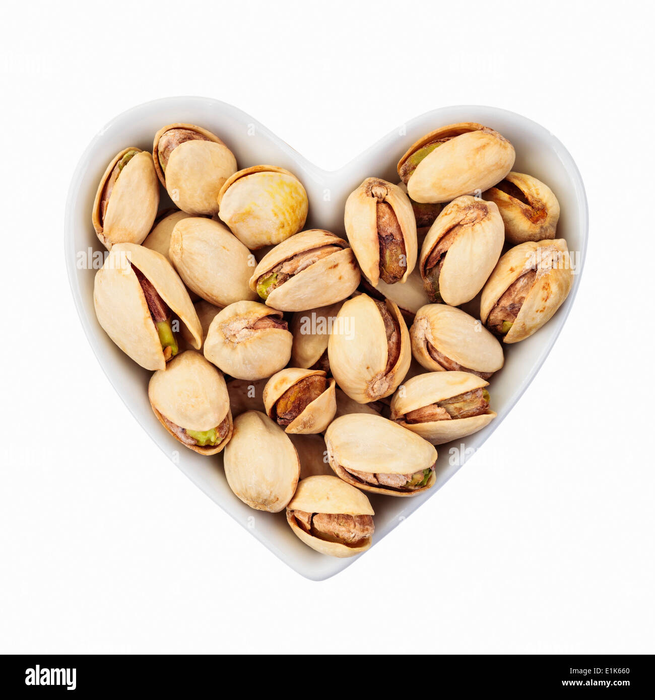Nuts heart background hi-res stock photography and images - Alamy