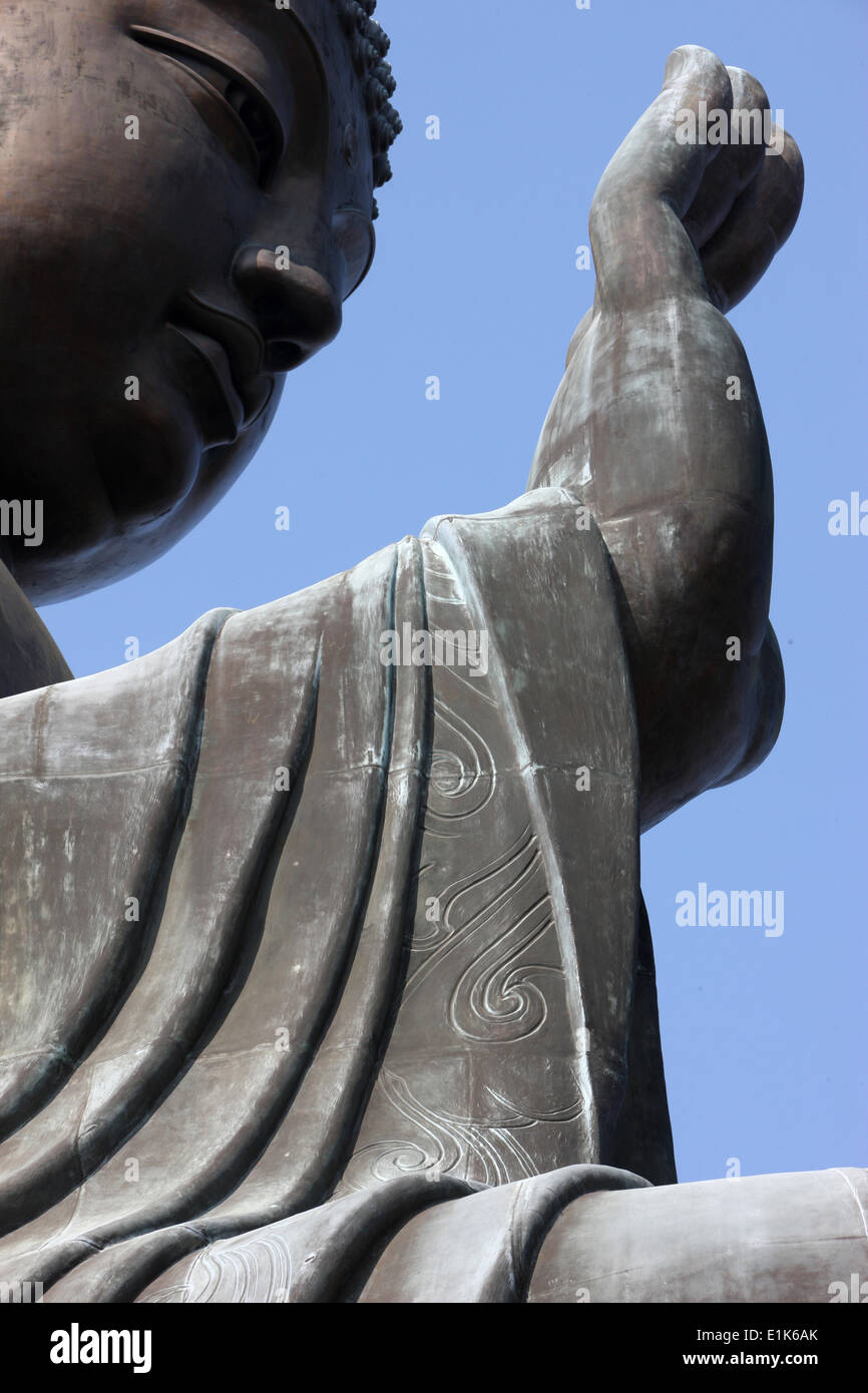 Po Lin Monastery. Statue of the Buddha, the largest in Asia Stock Photo ...