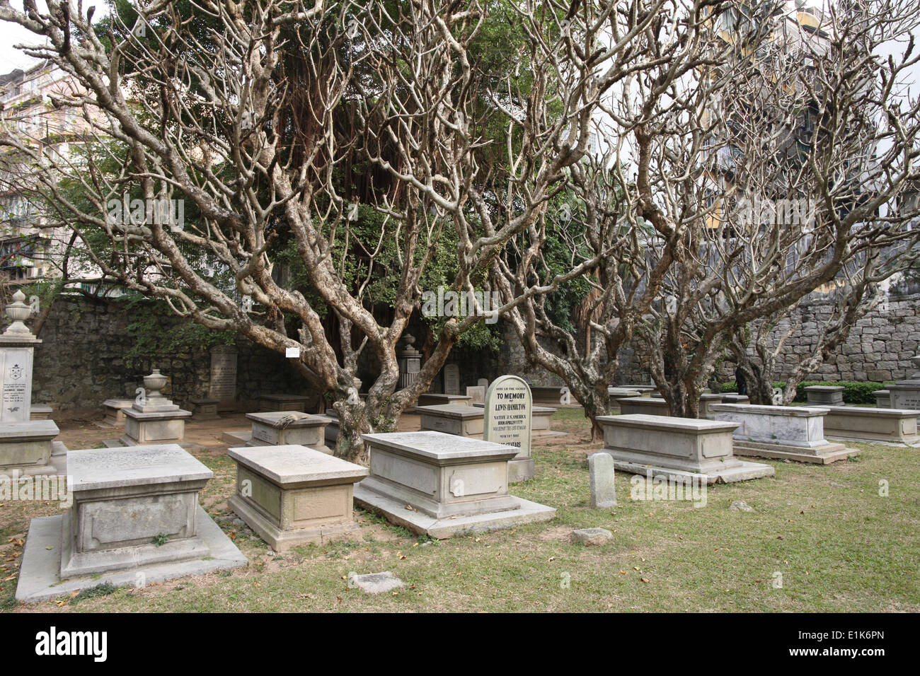 Macau protestant cemetery Stock Photo - Alamy