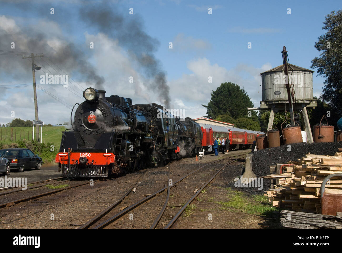 Two Ja class locomotives at Glenbrook Vintage Railway, Waiuku, Auckland ...