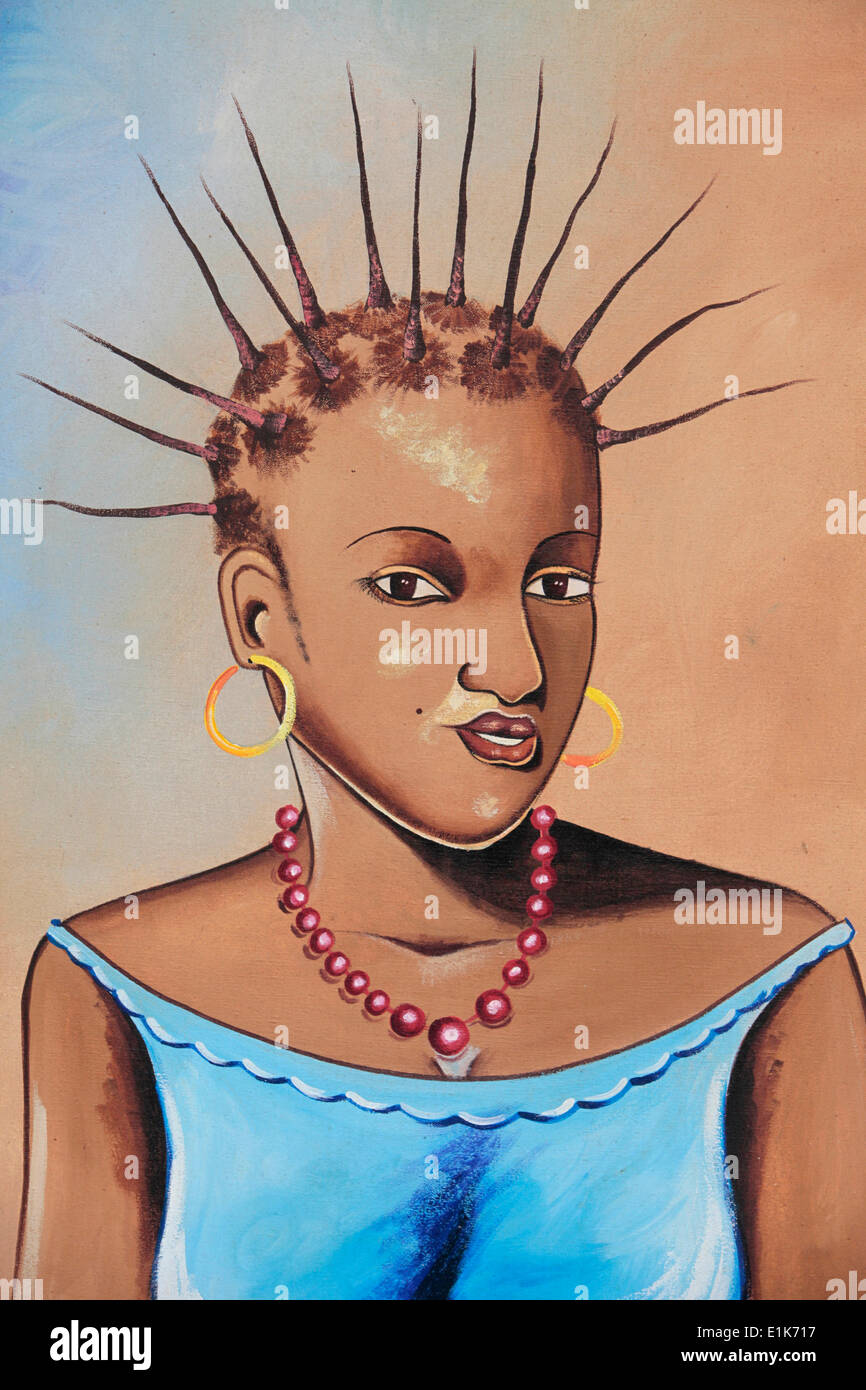 African art painting hi-res stock photography and images - Alamy