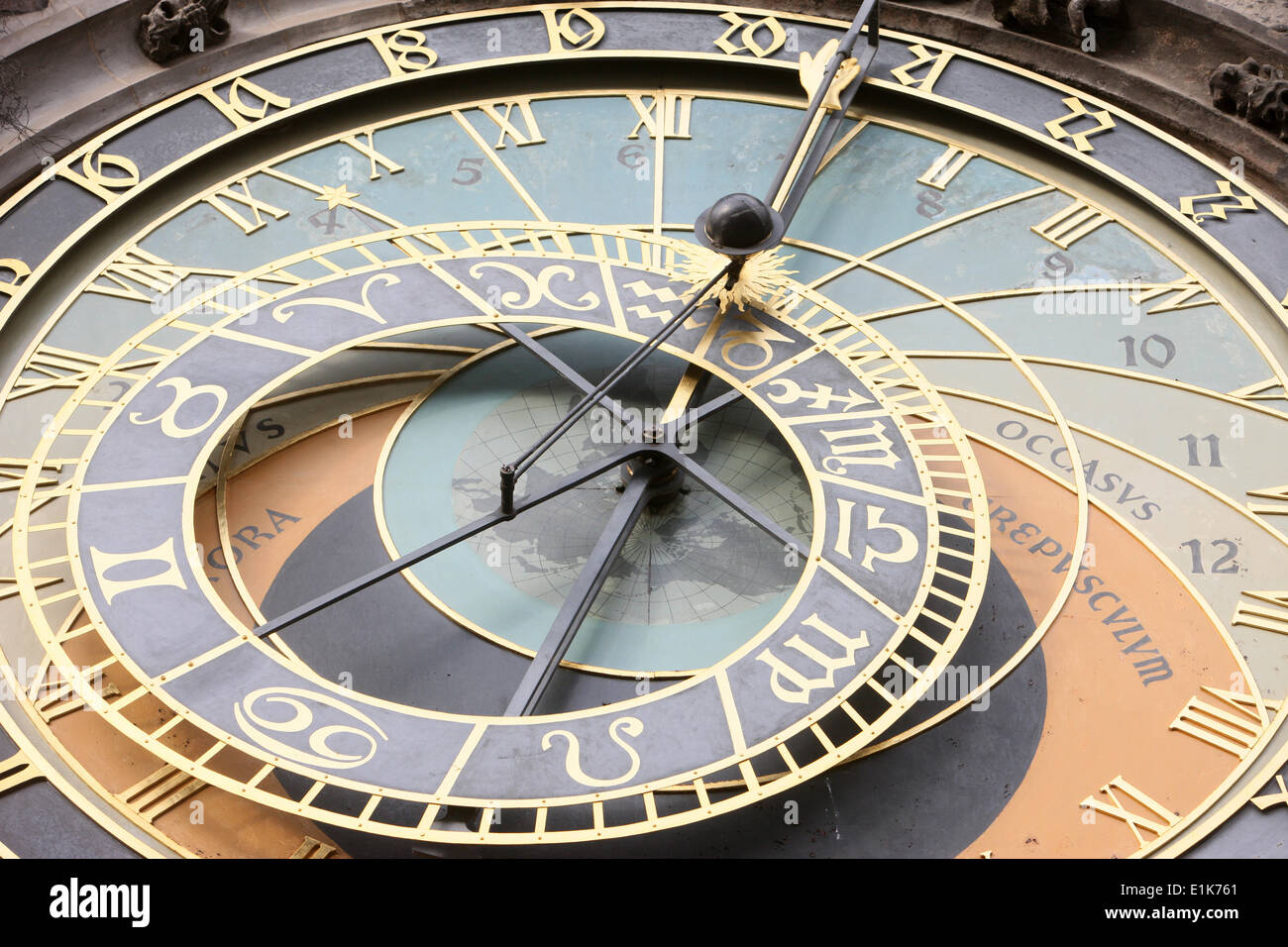 Prague Old town hall astronomical clock. 16th-Century Stock Photo - Alamy