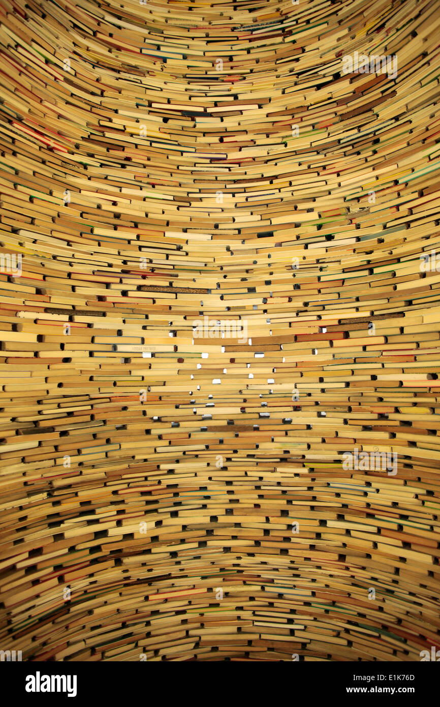 Book monument at the Prague Municipal Library Stock Photo - Alamy