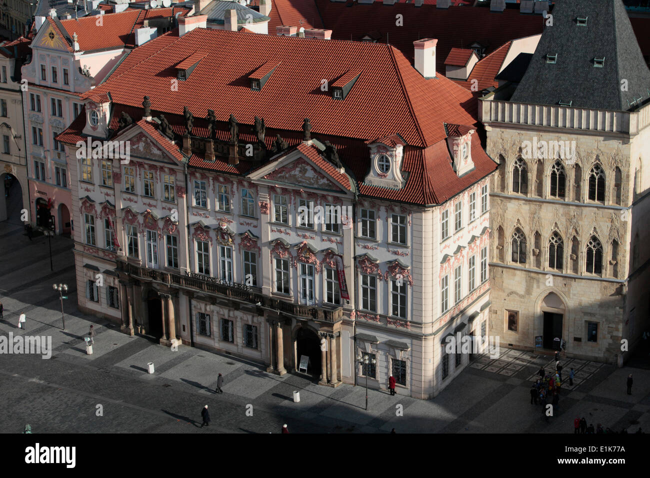 Old town square. Baroque facade Stock Photo - Alamy