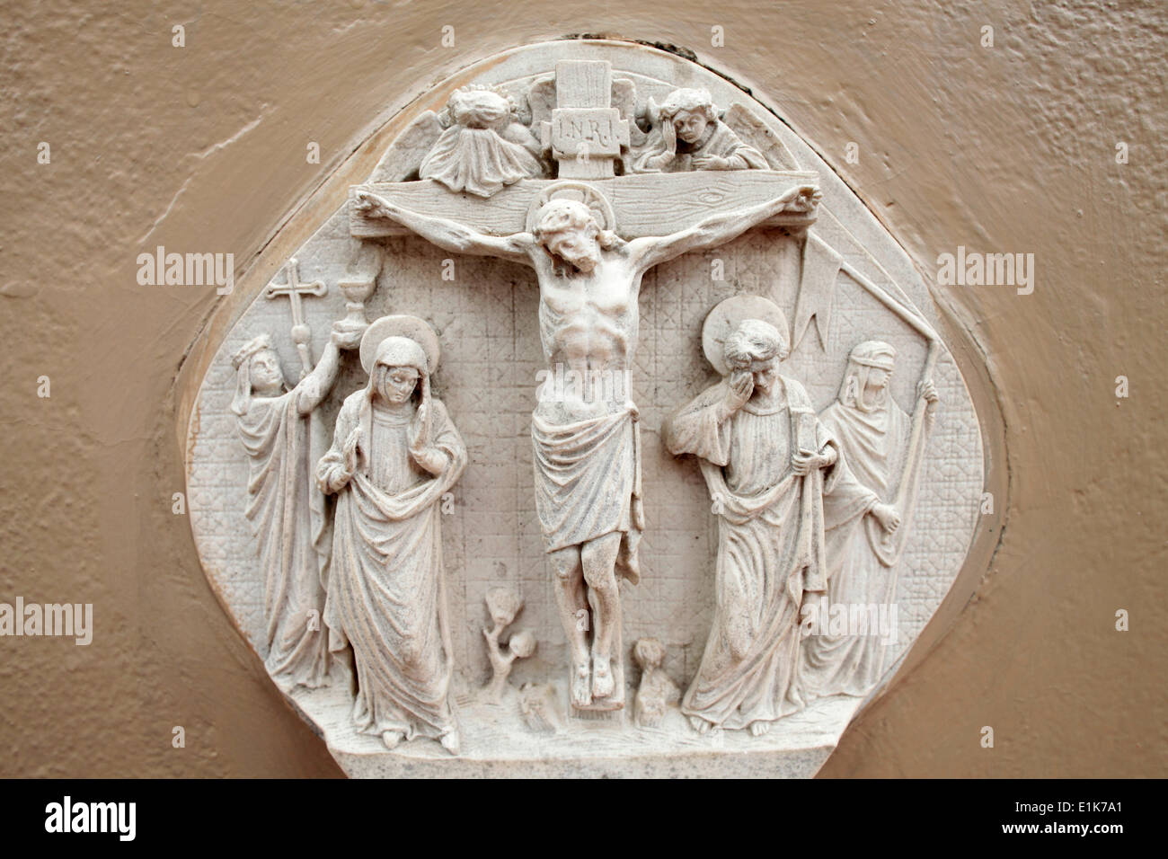 Station of the path of the cross Stock Photo - Alamy