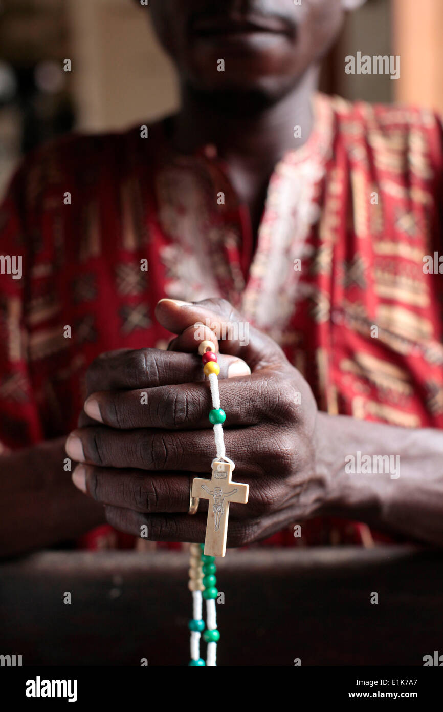 Man with his rosary hi-res stock photography and images - Alamy