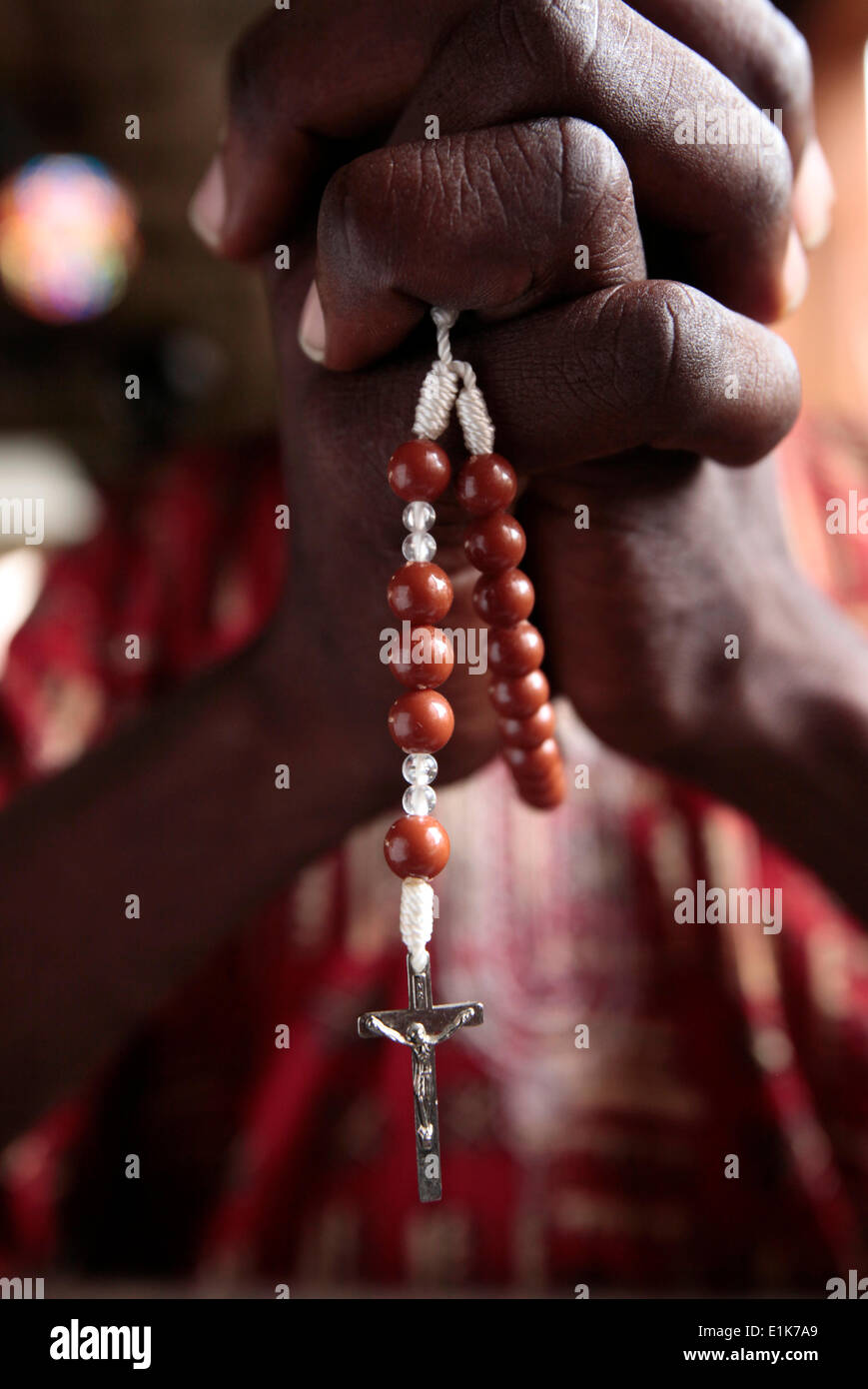 Man with his rosary hi-res stock photography and images - Alamy