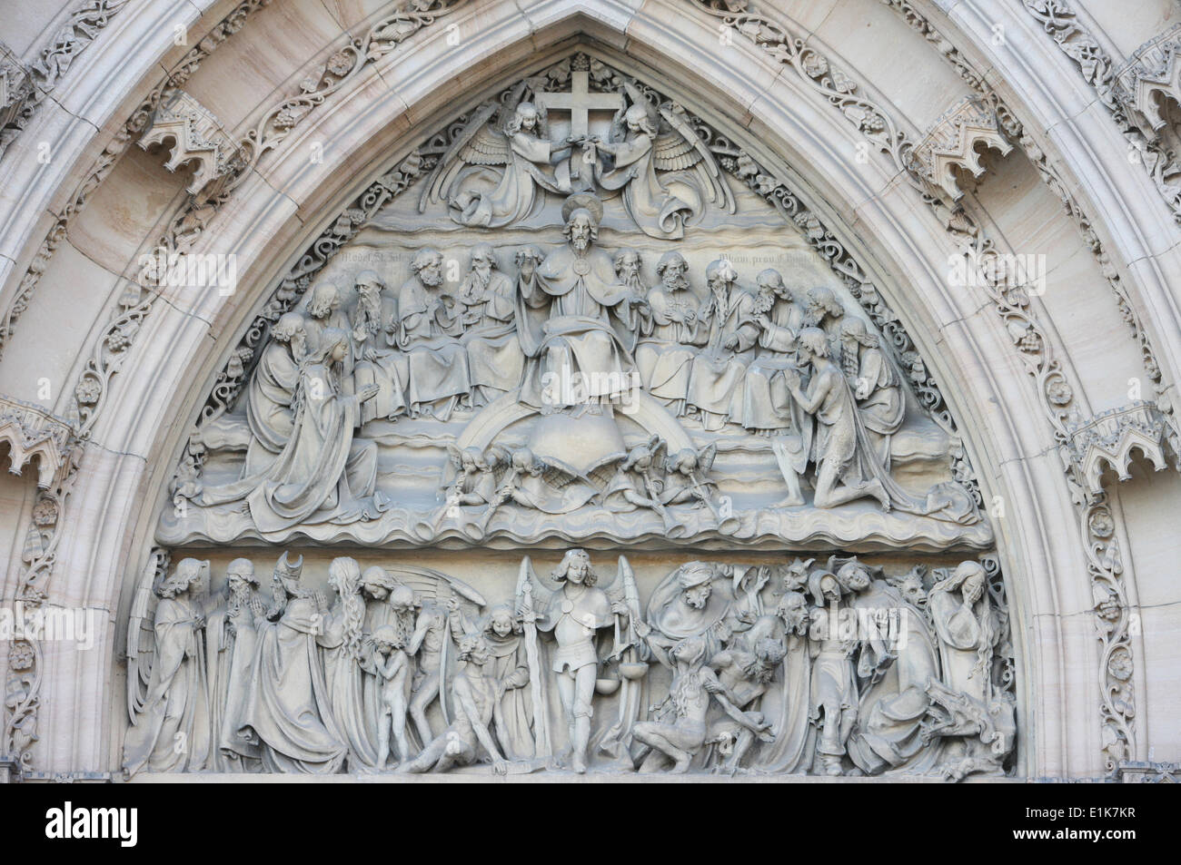 Church of St. Peter and St. Paul. Last supper and the Last Judgement ...