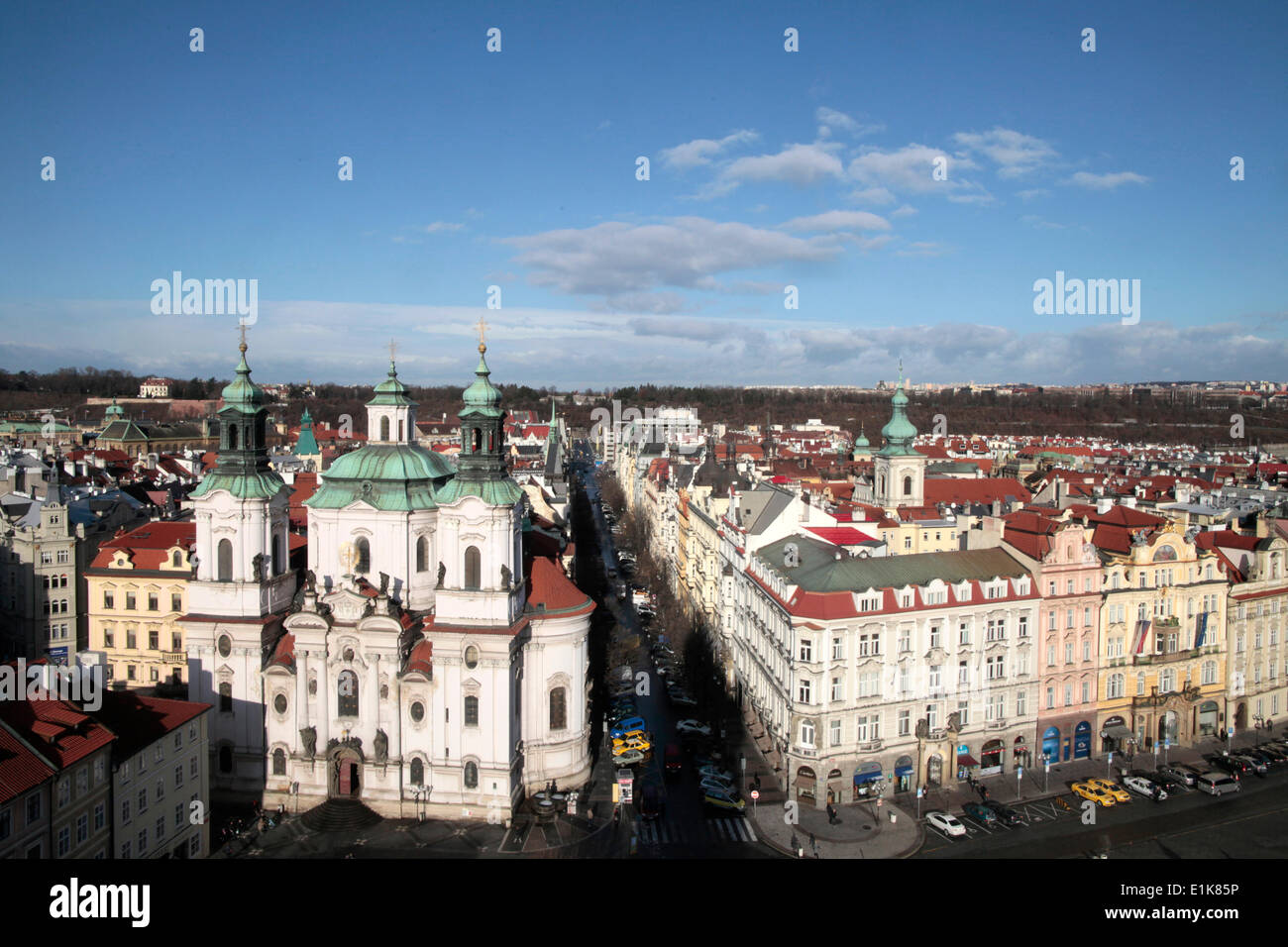 St Nicholas Church from Town Hall Tower Stock Photo - Alamy