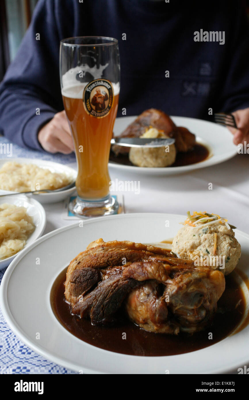 Munich beer house meal Stock Photo - Alamy