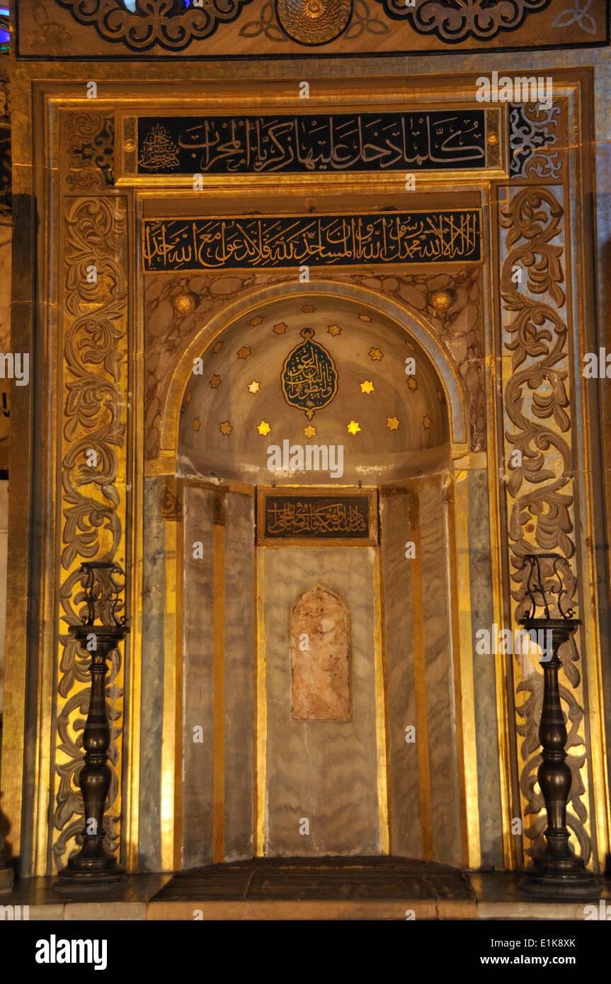 Aya Sofya mosque minbar Stock Photo - Alamy