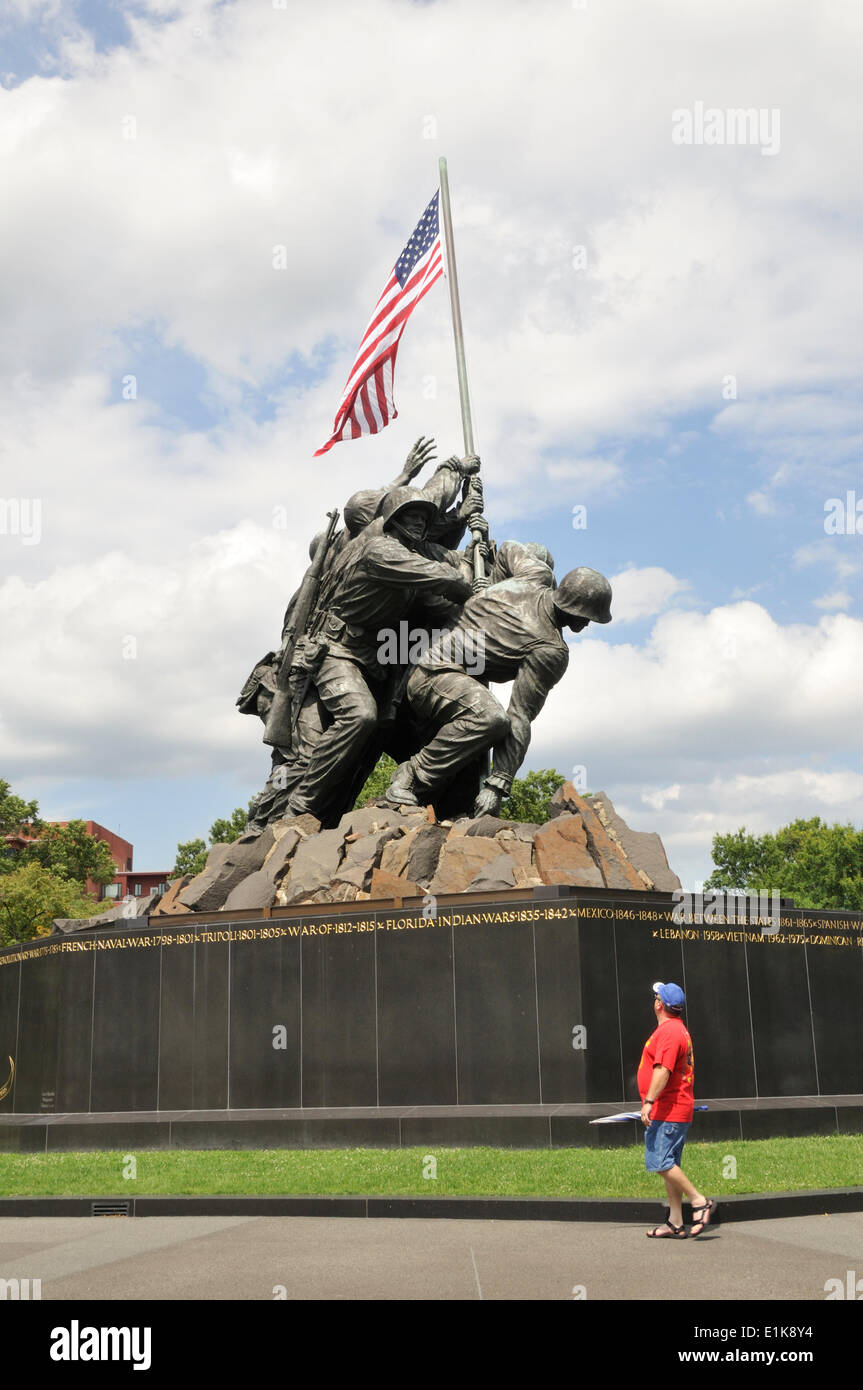 US Marine Iowa Jim monument Stock Photo - Alamy