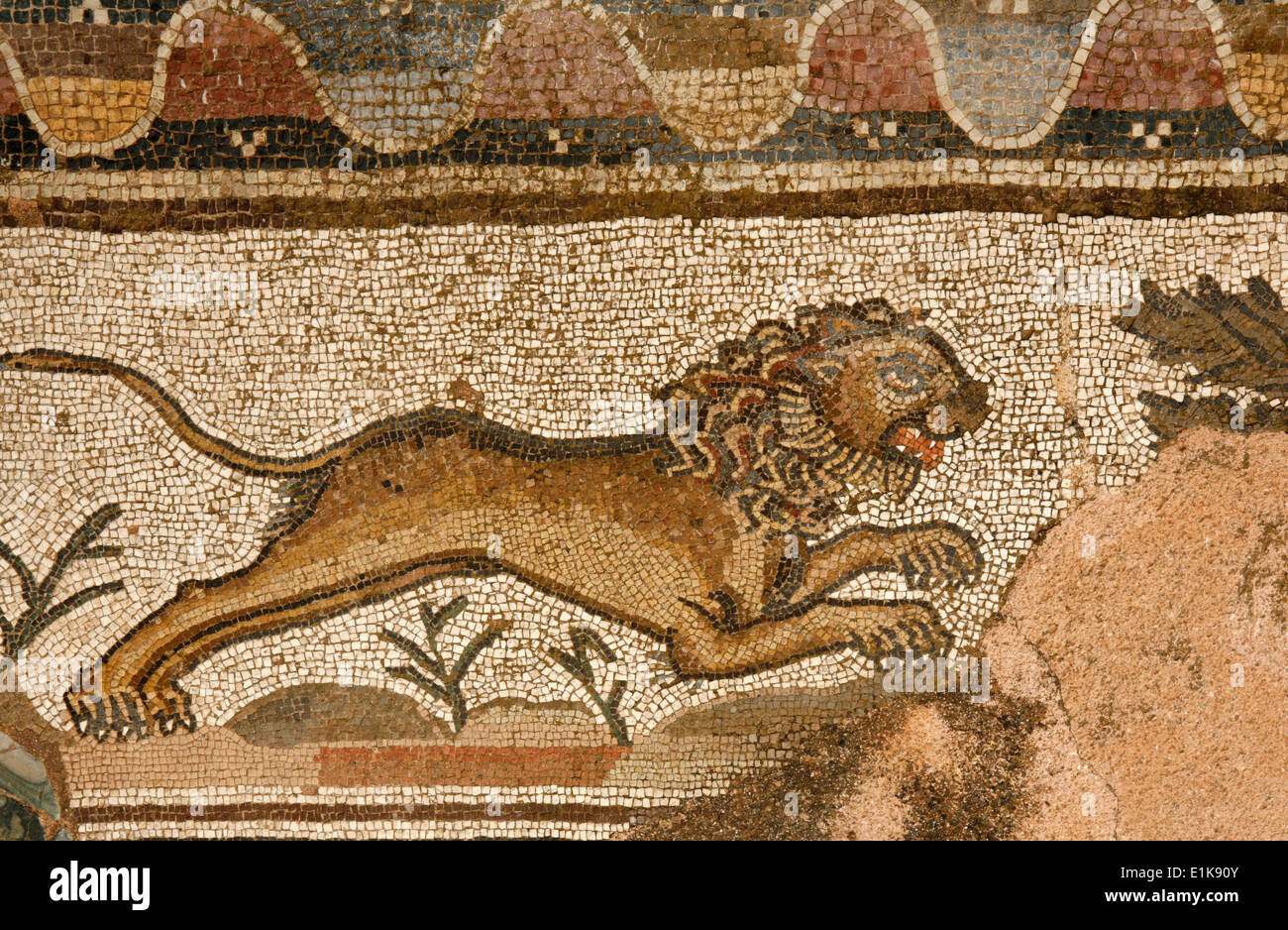 Lion mosaic hi-res stock photography and images - Alamy
