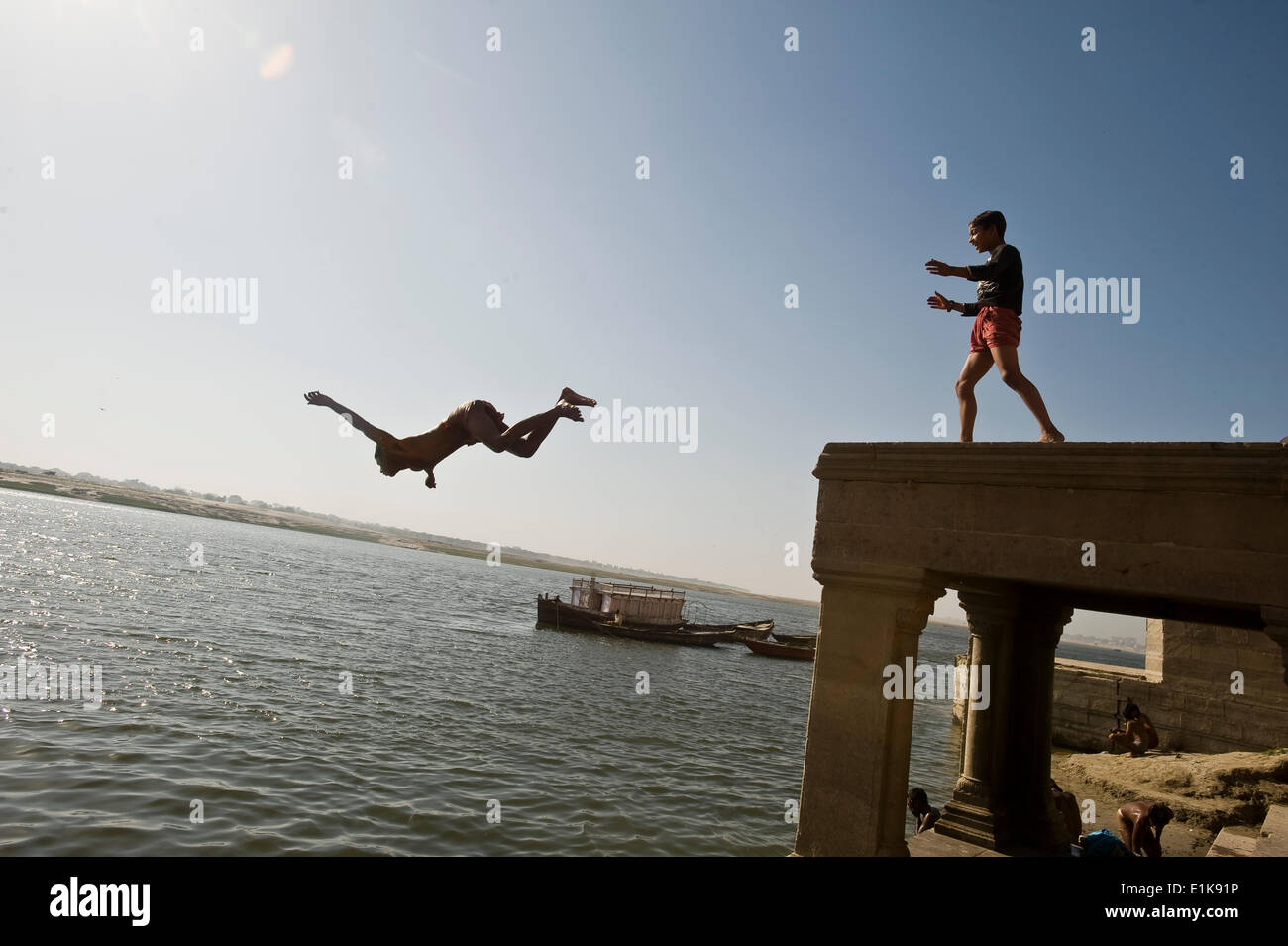 Jumping Diving In Water High Resolution Stock Photography and Images ...