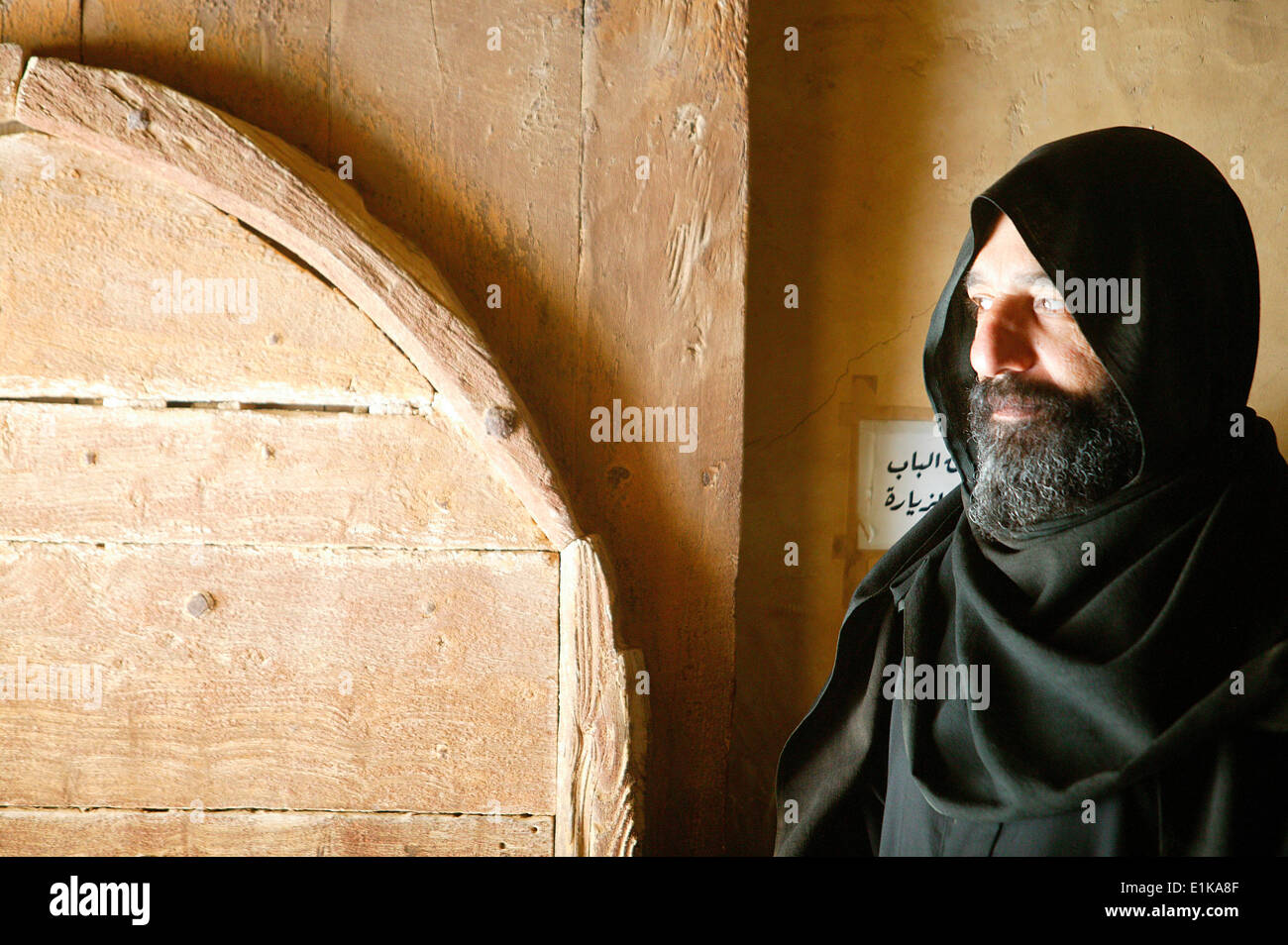 Saint Macaire's monastery : coptic monk Stock Photo - Alamy