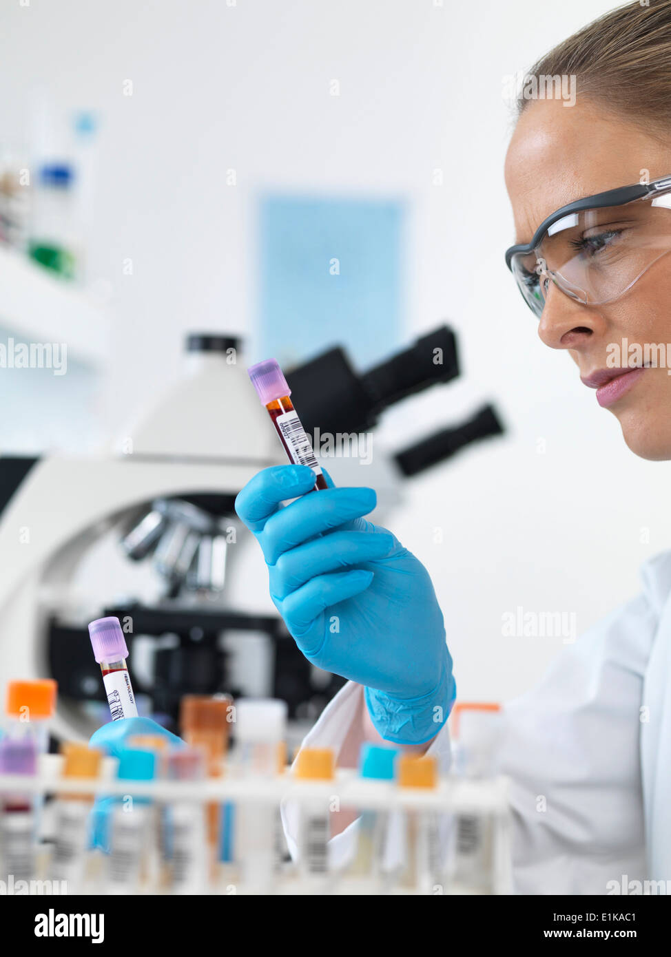 Female scientist working laboratory sample hi-res stock photography and ...