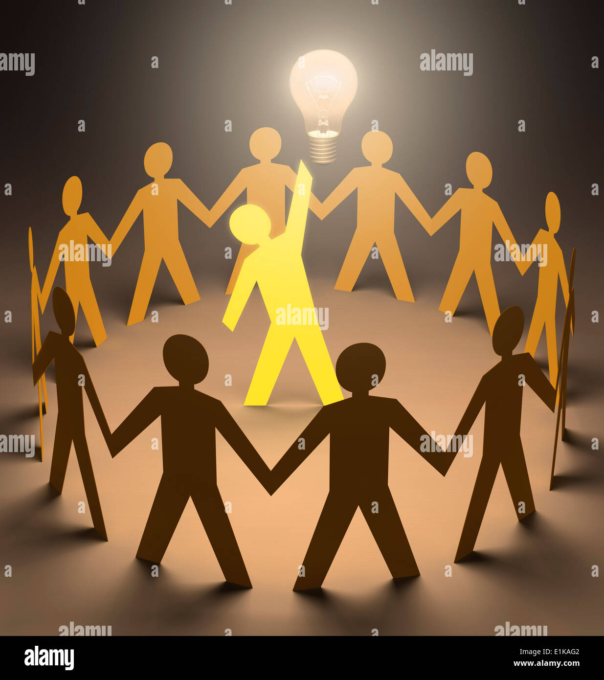 Paper chain person hi-res stock photography and images - Alamy