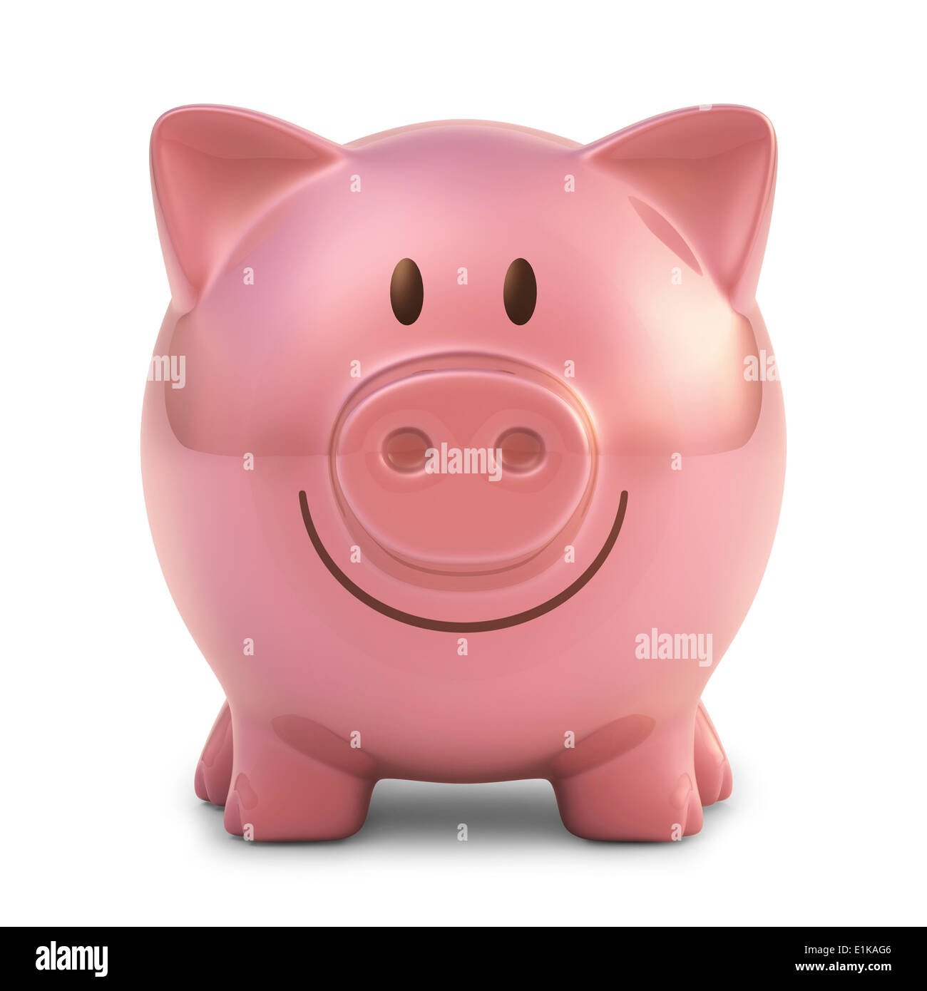 Pink piggy bank artwork Stock Photo - Alamy