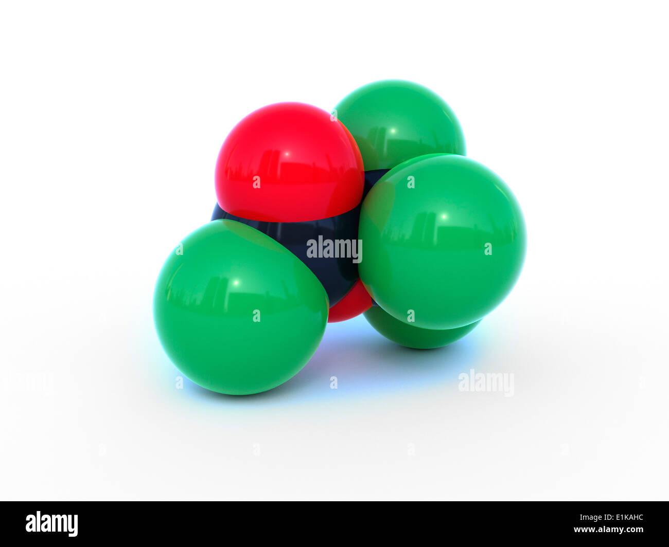 Molecular structure of diphosgene (trichloromethyl chloroformate ...