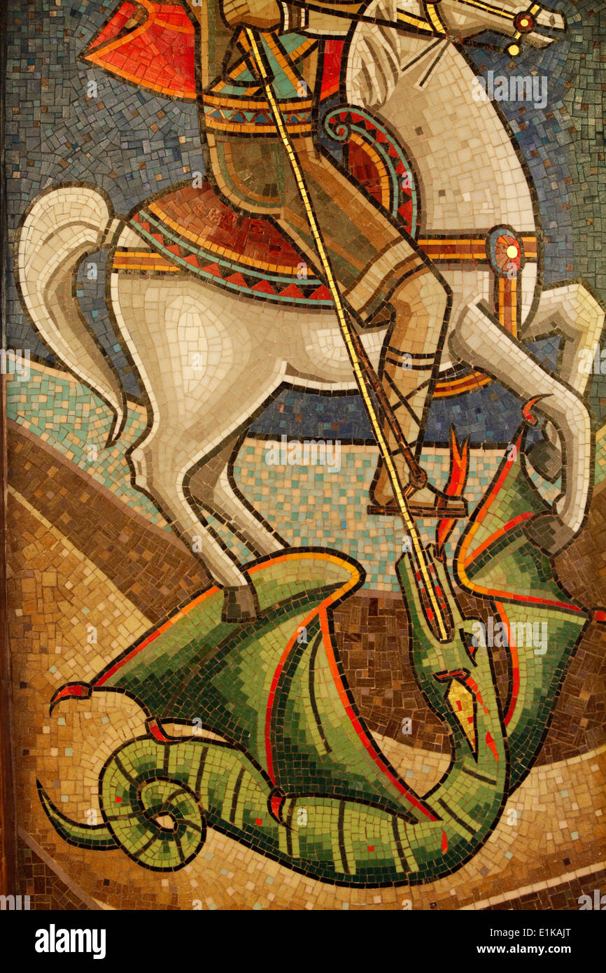 Saint george dragon icon hi-res stock photography and images - Alamy