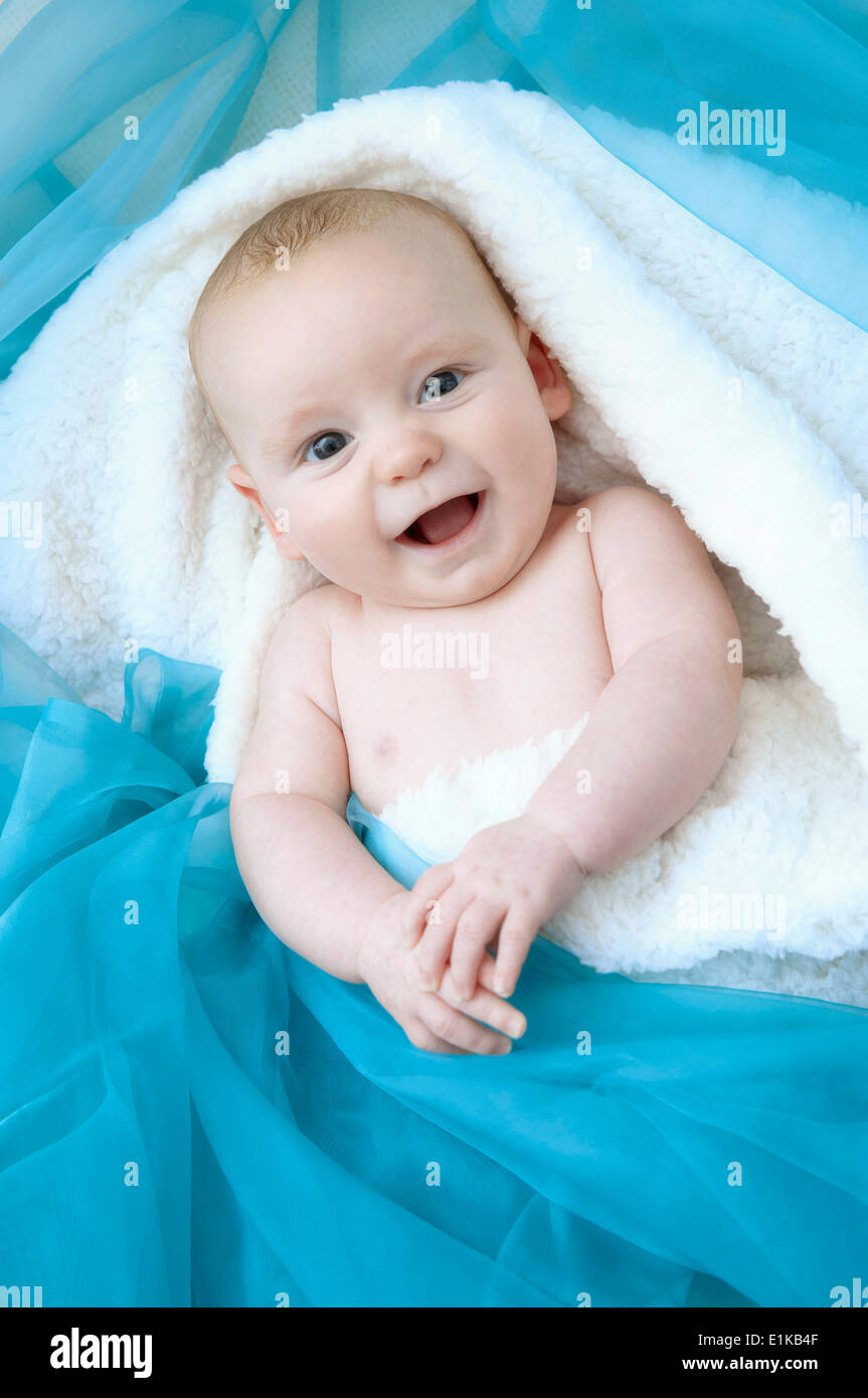 Baby boy smiling hi-res stock photography and images - Alamy
