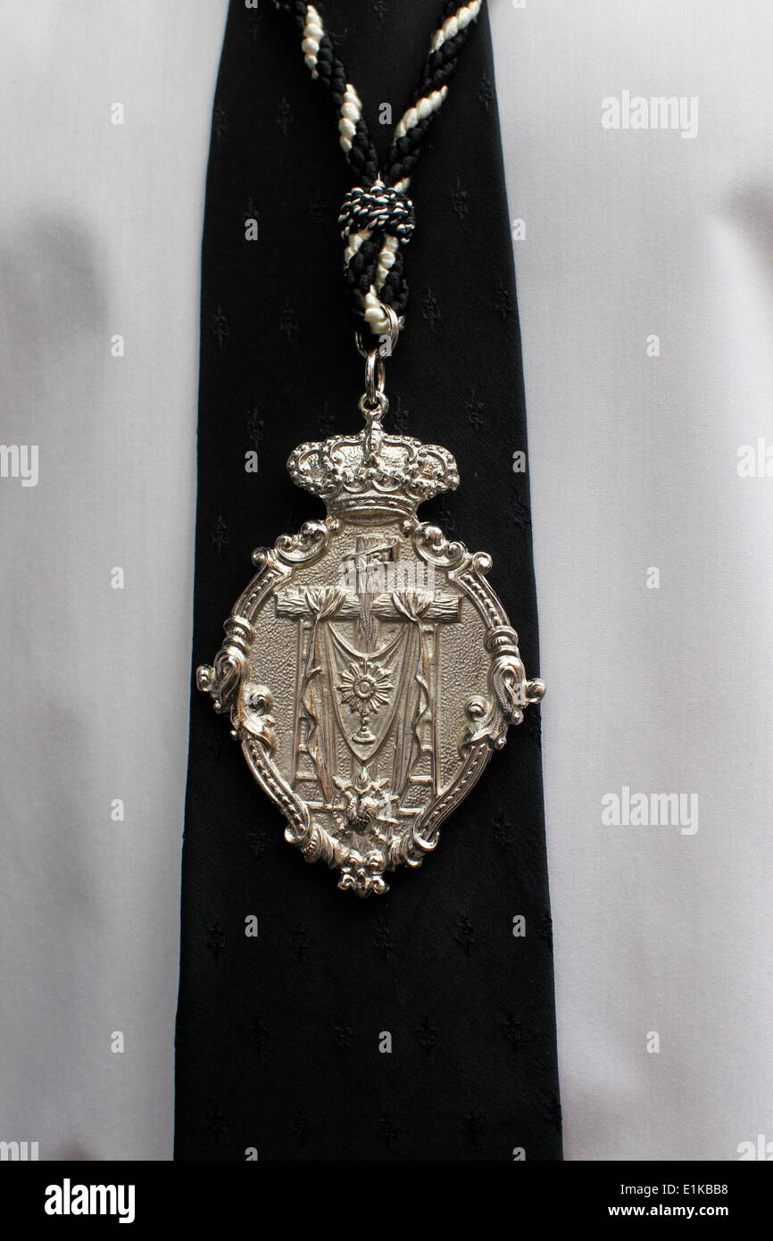 Catholic fraternity member's medal Stock Photo - Alamy