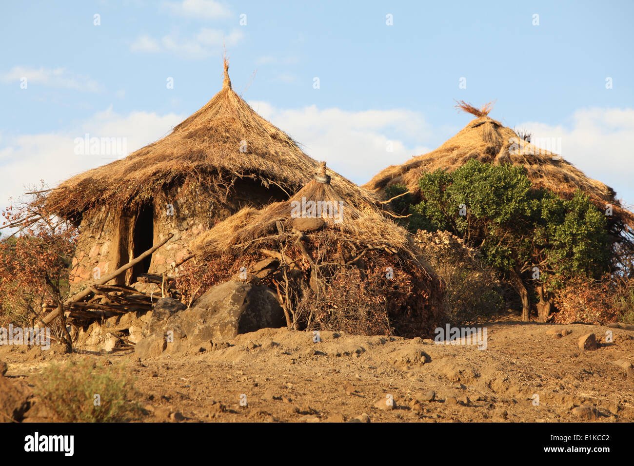 Huts in Wollo Stock Photo - Alamy