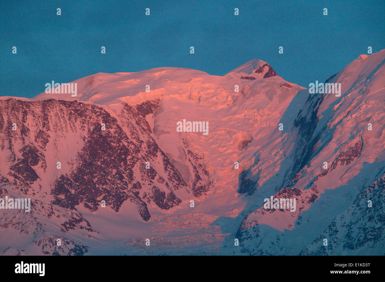 Sunset over the French Alps Stock Photo - Alamy