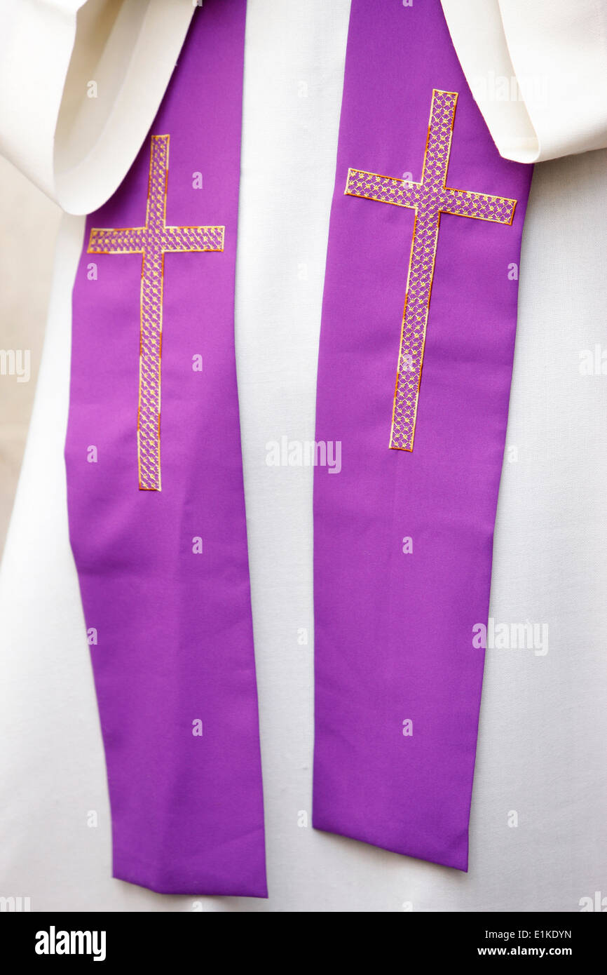 Easter week religious garment Stock Photo - Alamy